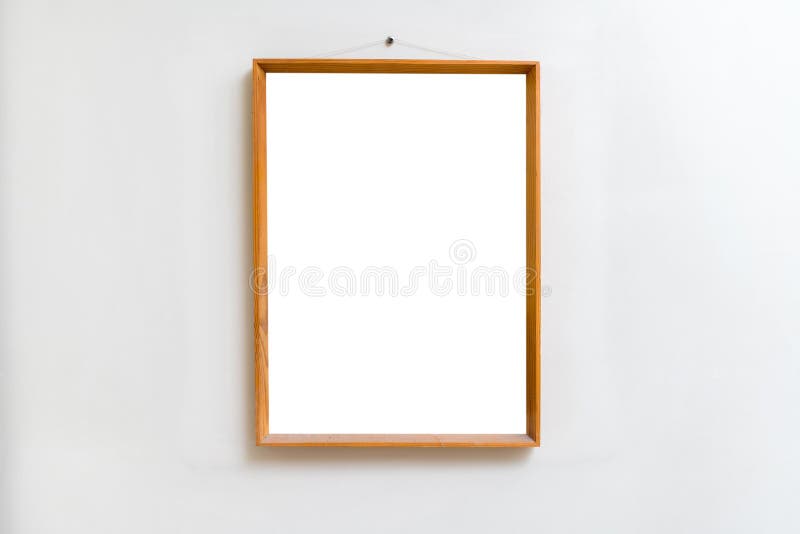 Blank Empty Frame in Art Gallery. Museum Exhibition White Clipping Path ...