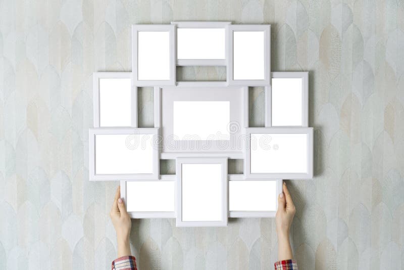 Multiple Empty Picture Frames