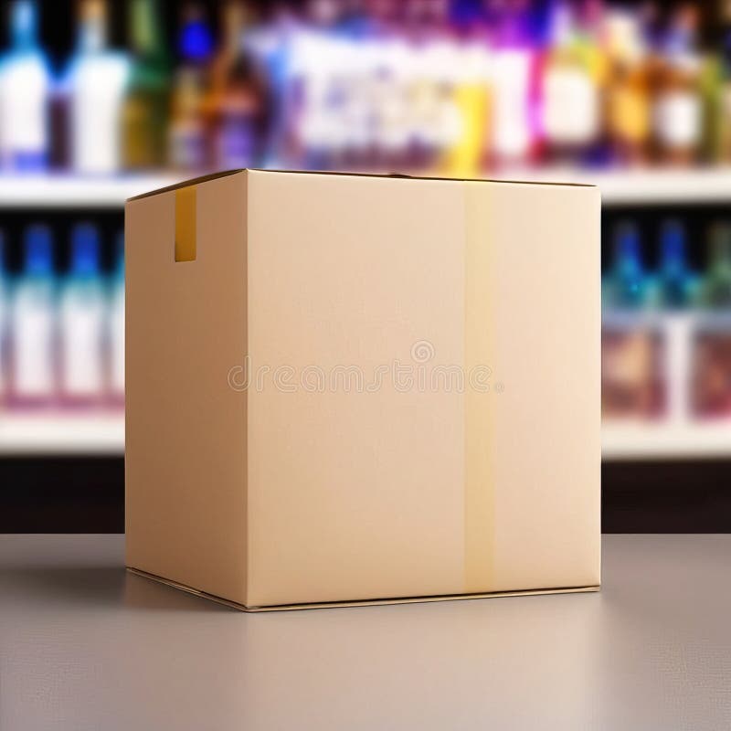 Blank Empty Generic Cardboard Box Container, Product Packaging Mockup ...