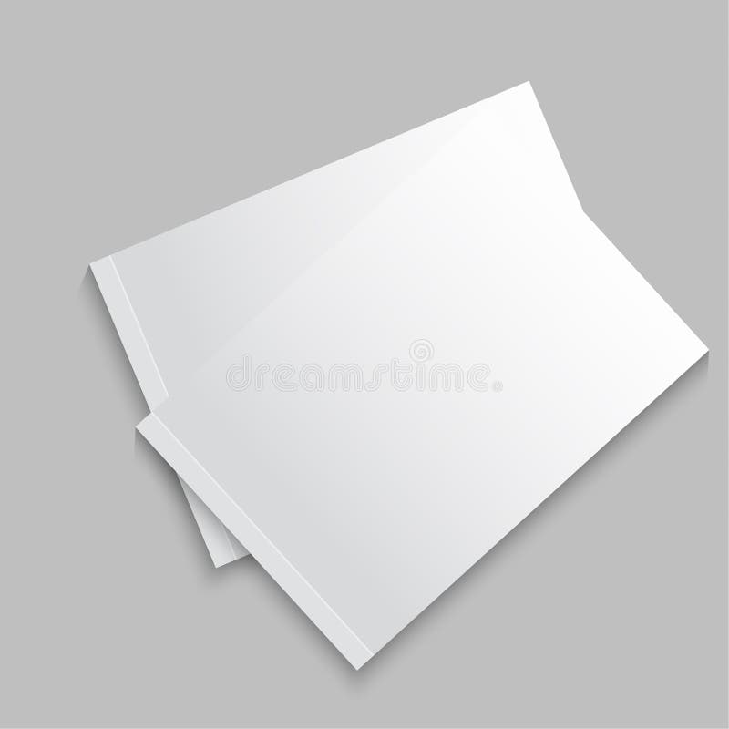 Blank Empty Magazine, Album or Book Stock Vector - Illustration of ...