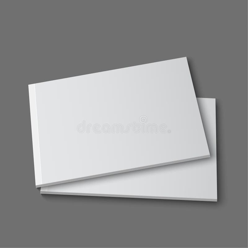 Blank Empty Magazine, Album or Book Stock Vector - Illustration of card ...