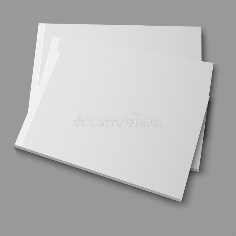 Blank Empty Magazine, Album or Book Stock Vector - Illustration of ...