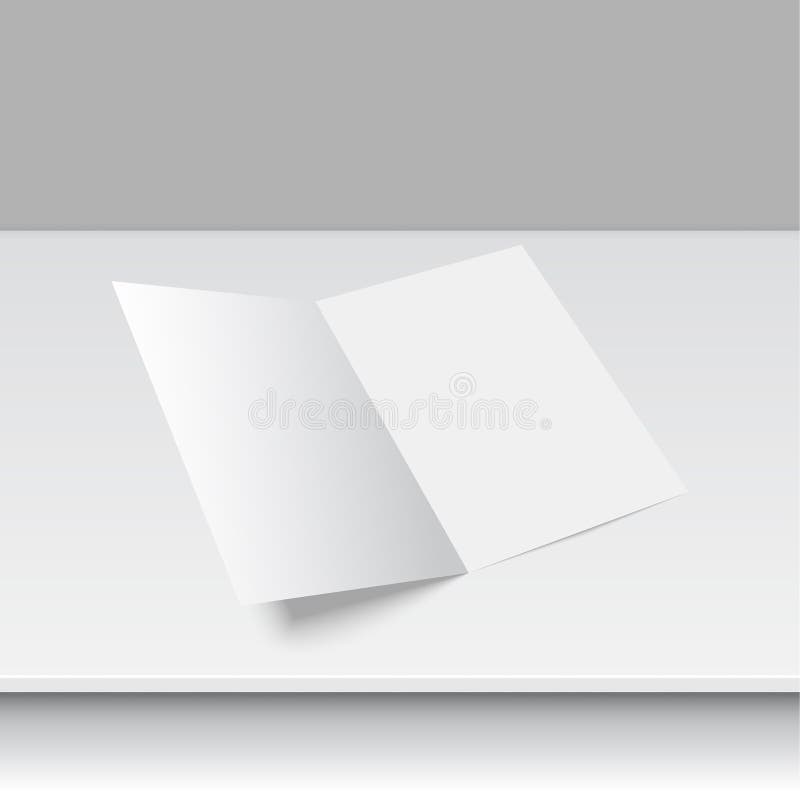 Blank Empty Magazine or Book Template Stock Vector - Illustration of ...