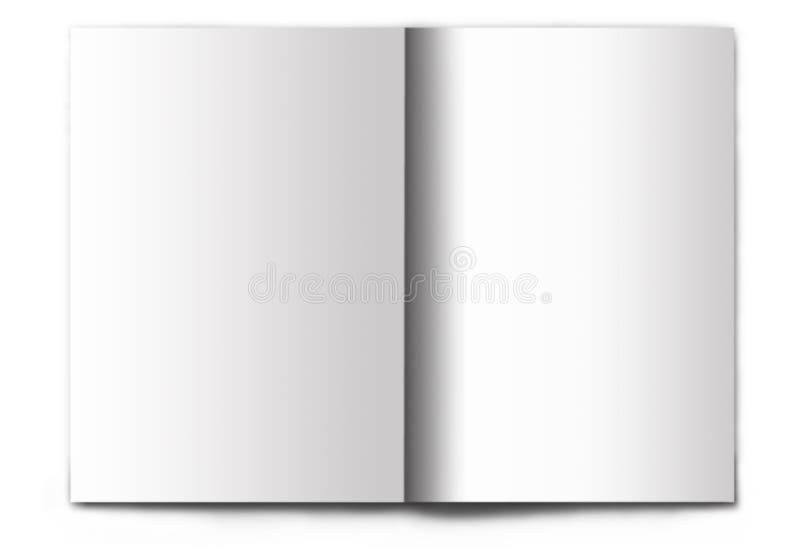 Empty Magazine on White Background. Perfect Blank Stock Vector ...