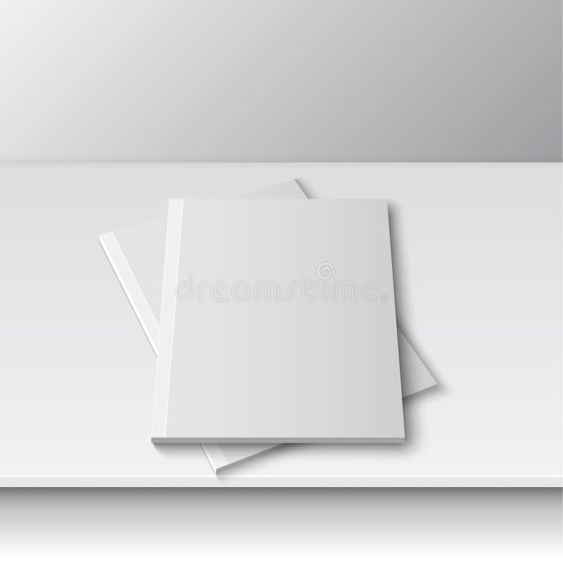 Blank Empty Magazine Template Stock Vector - Illustration of book ...