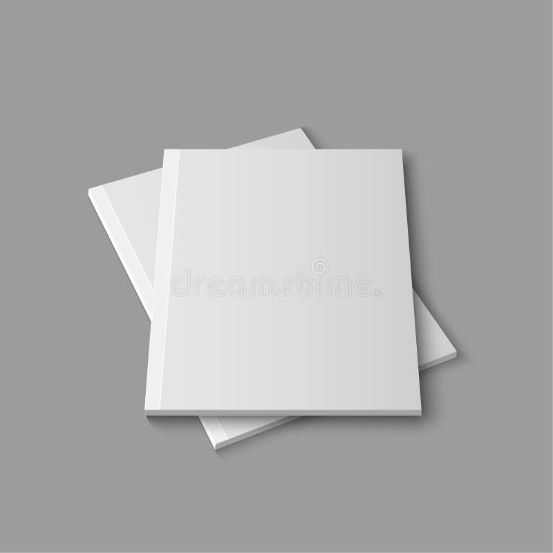 Blank Empty Magazine Template Stock Vector - Illustration of isolated ...