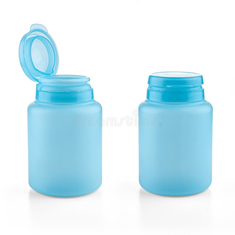 Blank Package of Empty Plastic Mockup Bottle Stock Image - Image of ...