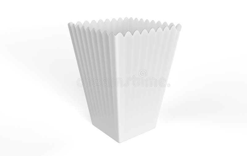 Blank empty popcorn box stock illustration. Illustration of clean ...