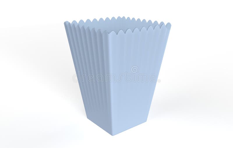 Blank empty popcorn box stock illustration. Illustration of clean ...
