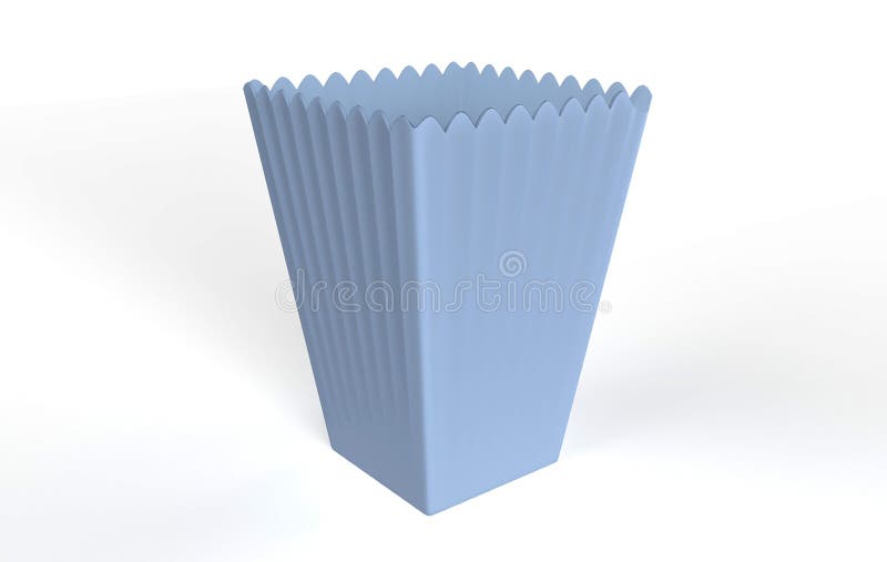 Blank empty popcorn box stock illustration. Illustration of clean ...