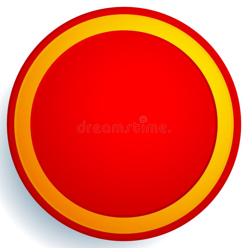 Blank, Empty Red Circle Background Stock Vector - Illustration of label ...