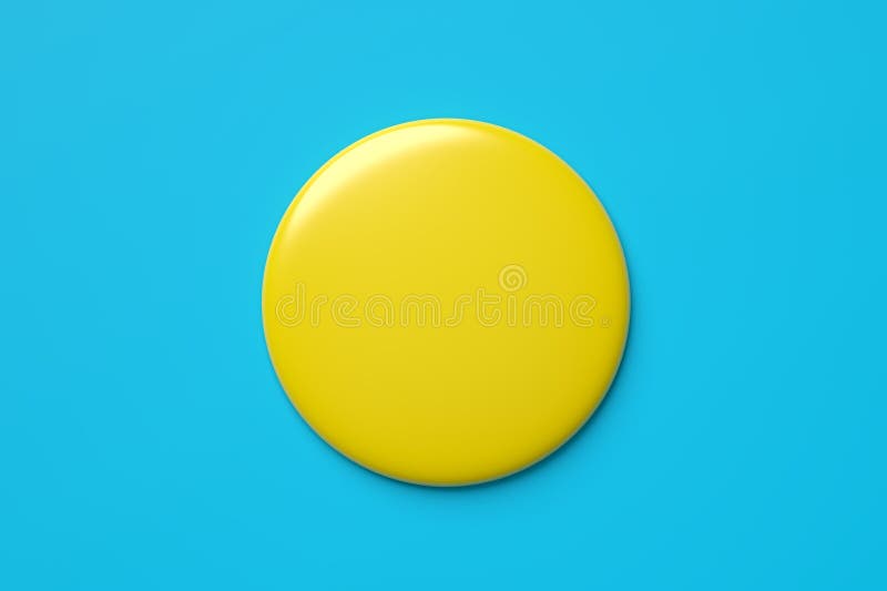 Yellow Round Podium or Pedestal on a Weathered Concrete Wall with ...