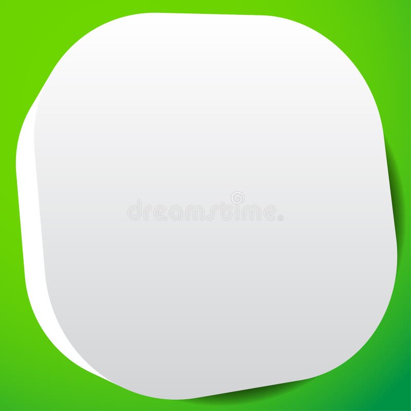 Blank, Empty Rounded Square Button, Badge, and Pin Shape Design Element ...