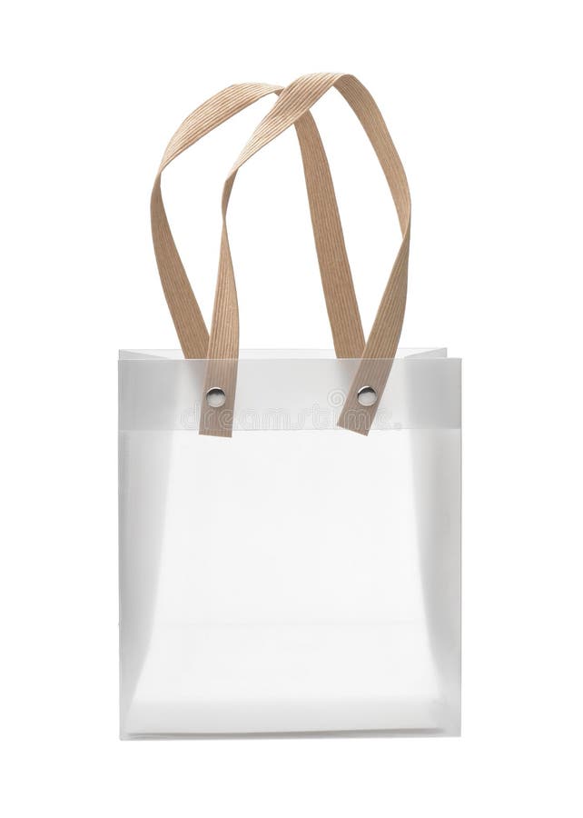 Blank Empty Translucent Plastic Gift Bag Stock Image - Image of ...