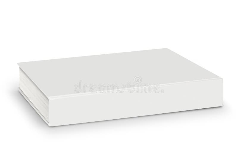 Blank of Empty White Book Isolated with Path Stock Illustration ...