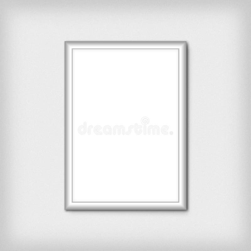 Blank empty white frame stock illustration. Illustration of descriptive ...