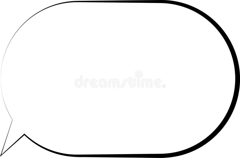 Blank Empty White Speech Bubbles. Blank Speech Circle Bubble Chat. Comic Speech Round Bubble ...