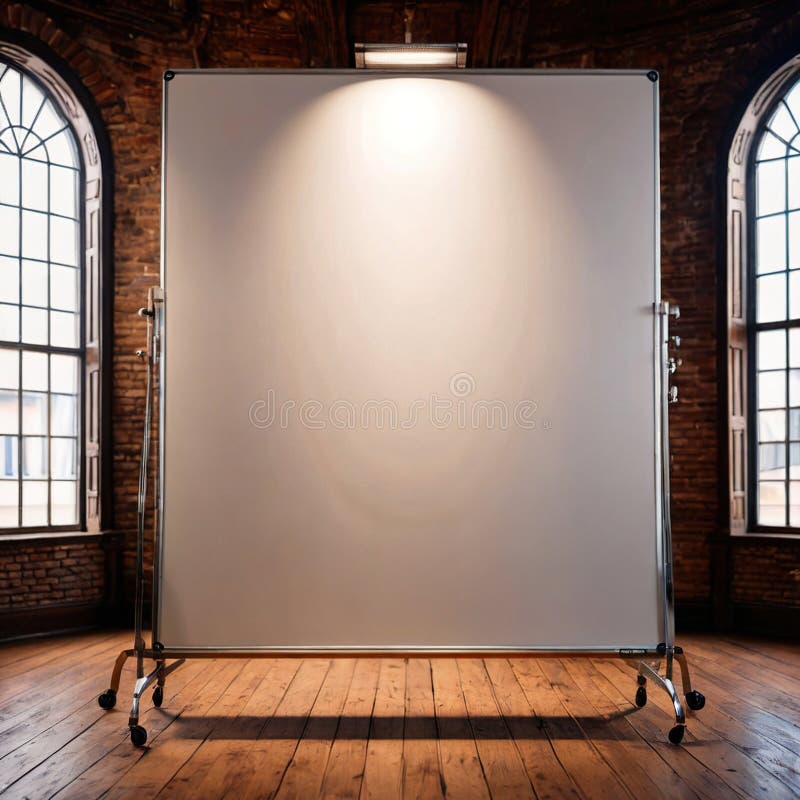 Blank, Empty, Whiteboard for Customizable Written Message, in Retro ...