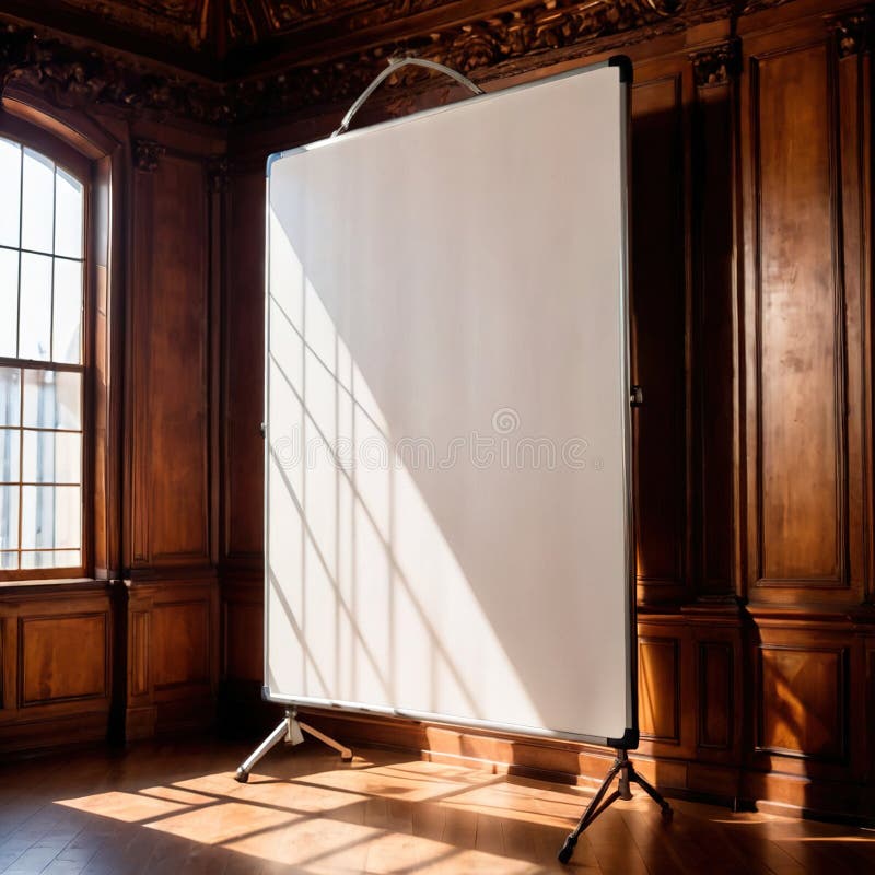 Blank, Empty, Whiteboard for Customizable Written Message, in Retro ...