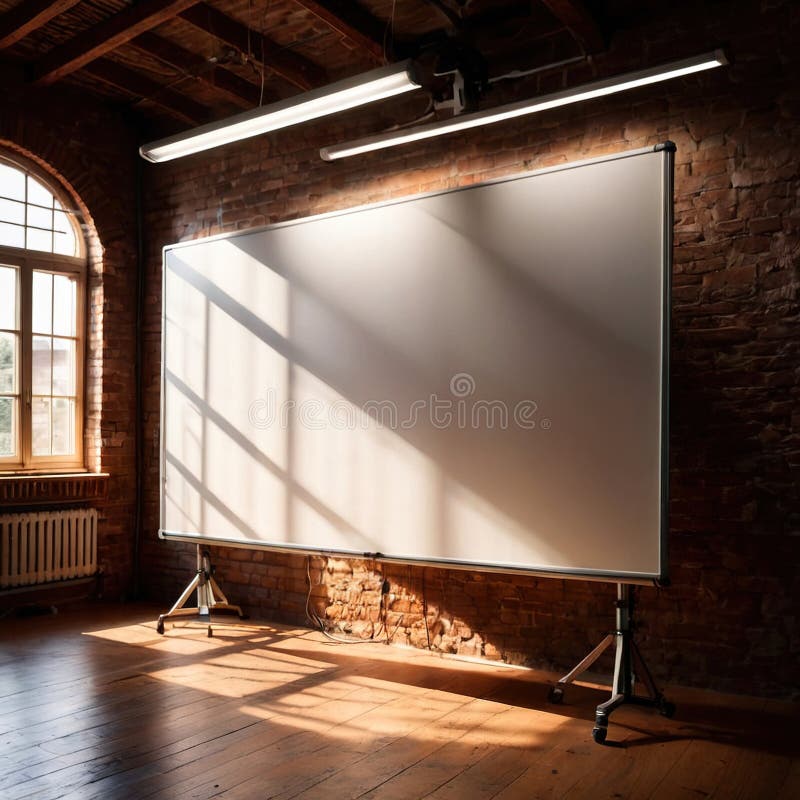 Blank, Empty, Whiteboard for Customizable Written Message, in Retro ...