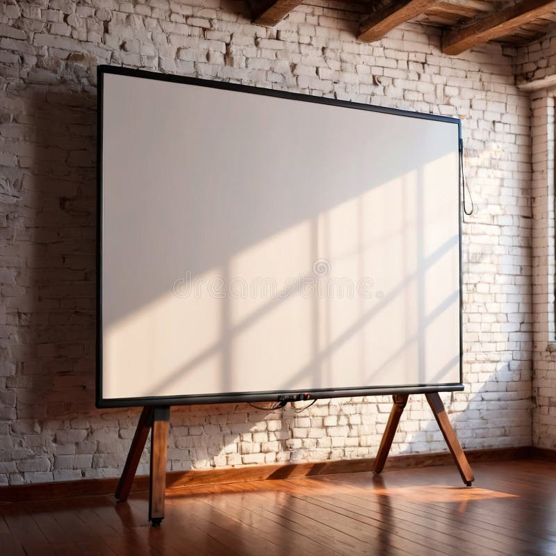 Blank, Empty, Whiteboard for Customizable Written Message, in Retro ...