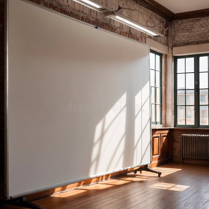 Blank, Empty, Whiteboard for Customizable Written Message, in Retro ...