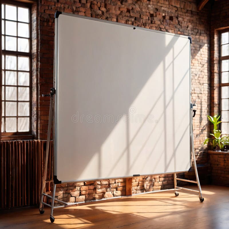 Blank, Empty, Whiteboard for Customizable Written Message, in Retro ...