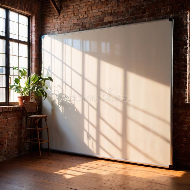 Blank, Empty, Whiteboard for Customizable Written Message, in Retro ...