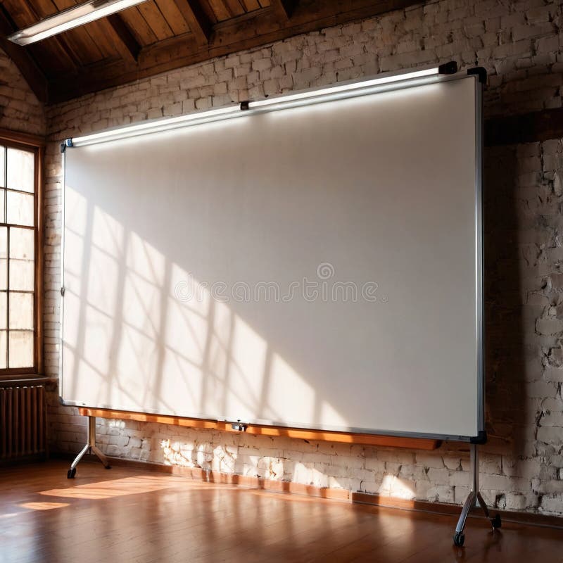 Blank, Empty, Whiteboard for Customizable Written Message, in Retro ...