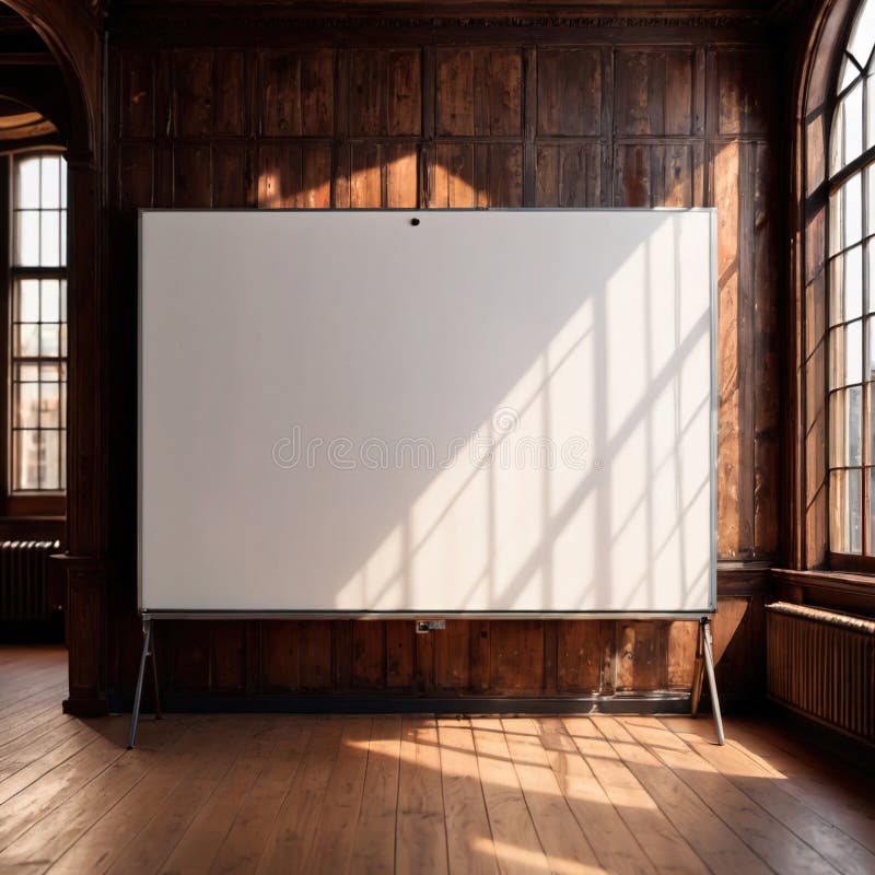 Blank, Empty, Whiteboard for Customizable Written Message, in Retro ...