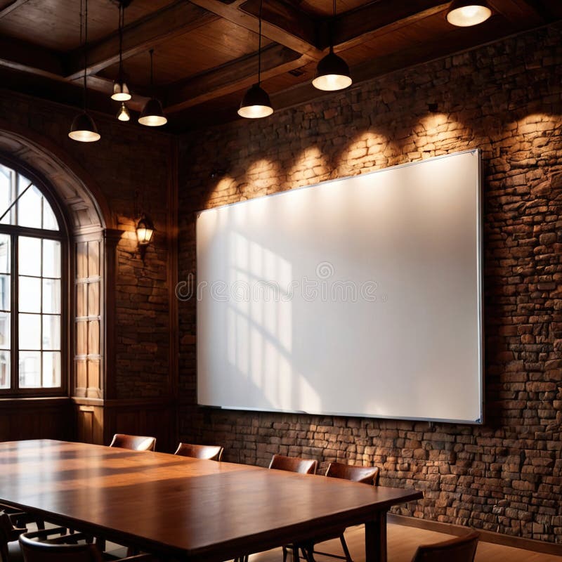 Blank, Empty, Whiteboard for Customizable Written Message, in Retro ...