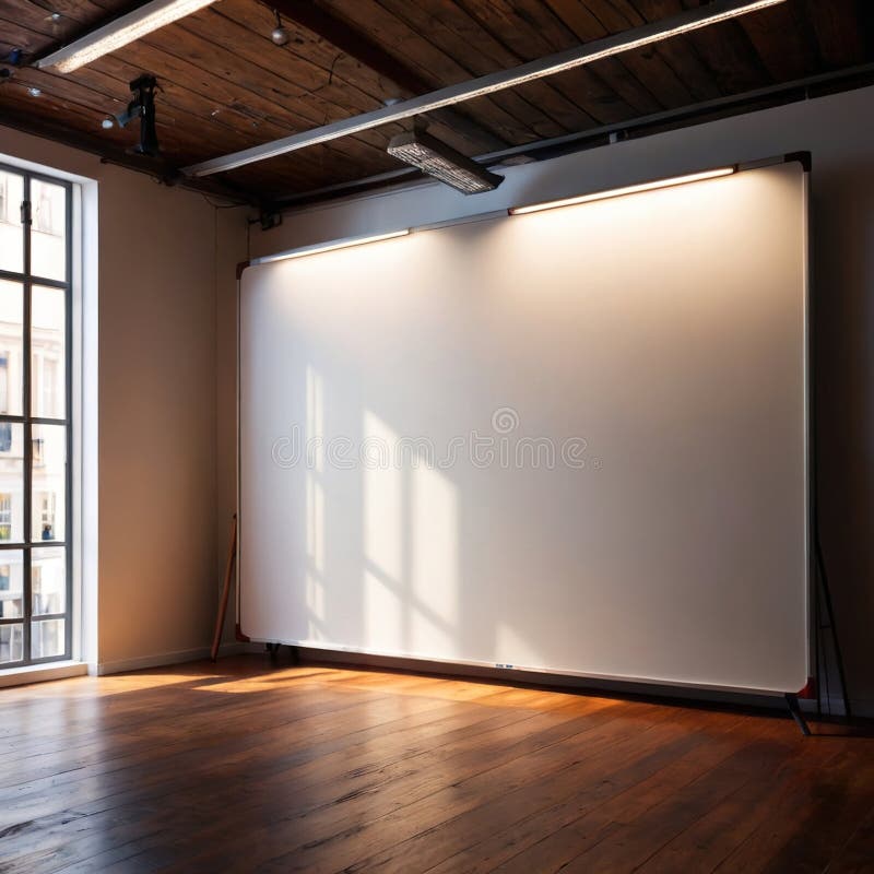 Blank, Empty, Whiteboard for Customizable Written Message, in Retro ...