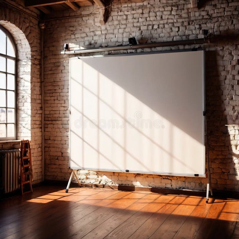 Blank, Empty, Whiteboard for Customizable Written Message, in Retro ...