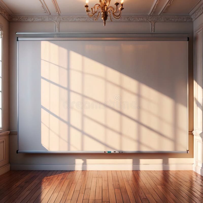 Blank, Empty, Whiteboard for Customizable Written Message, in Retro ...