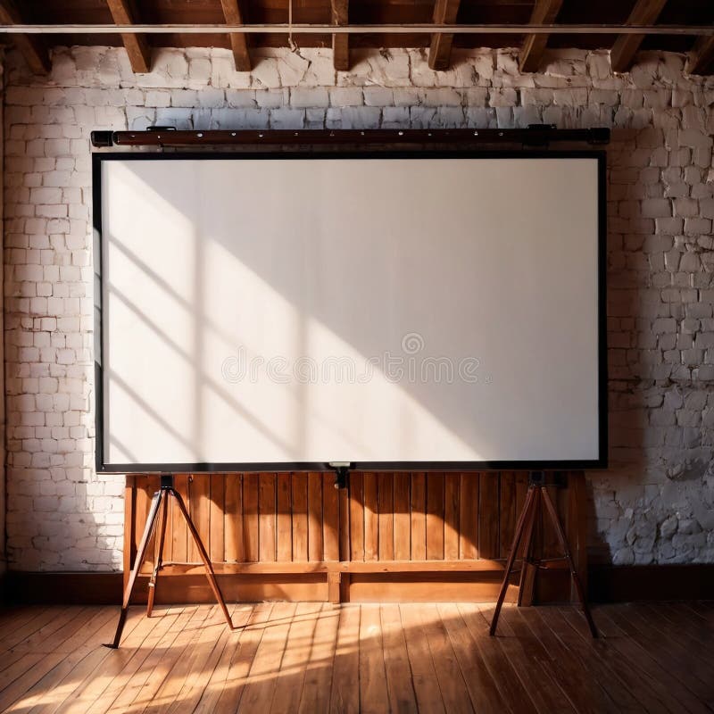 Blank, Empty, Whiteboard for Customizable Written Message, in Retro ...