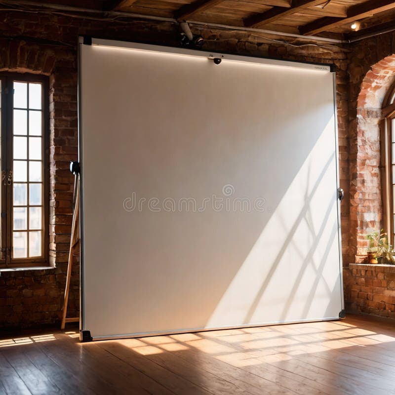 Blank, Empty, Whiteboard for Customizable Written Message, in Retro ...