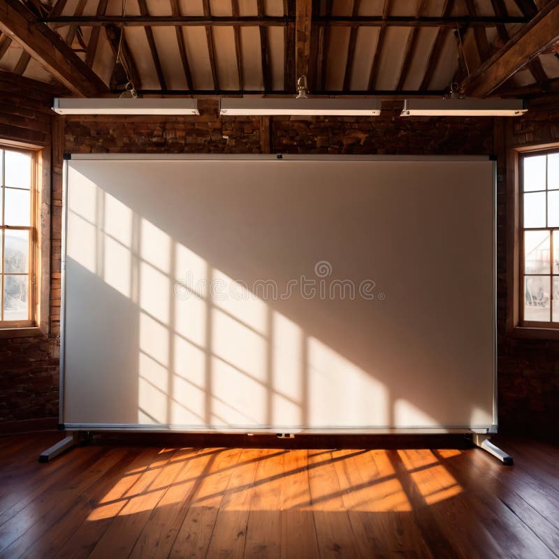 Blank, Empty, Whiteboard for Customizable Written Message, in Retro ...