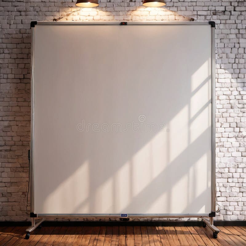 Blank, Empty, Whiteboard for Customizable Written Message, in Retro ...