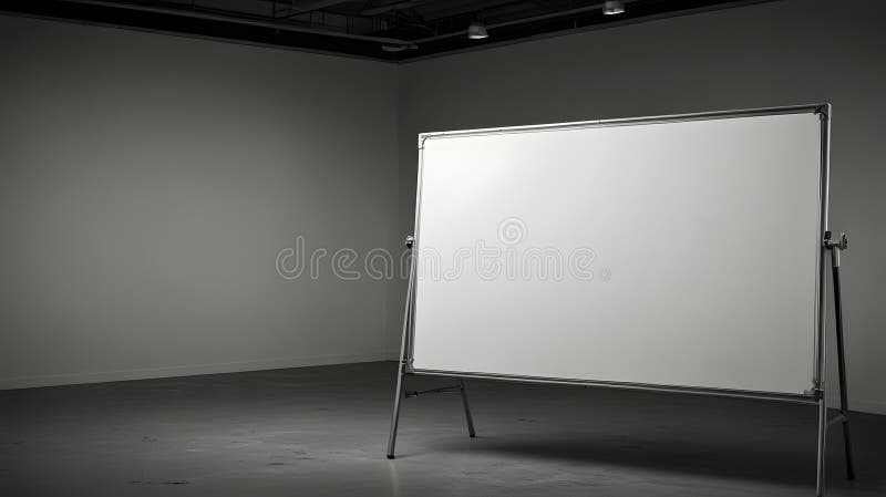 Empty Classroom Educational Whiteboard for a Presentation Stock ...
