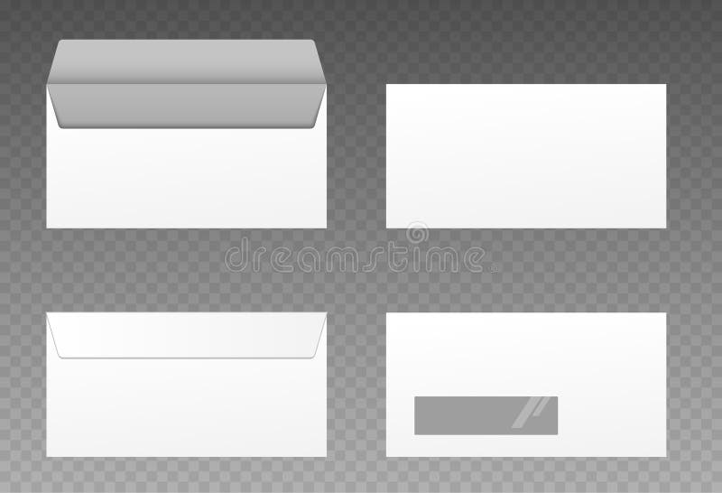 Blank Envelope Business Card Design. Empty Letter Document Isolated ...