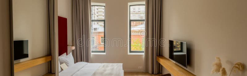 Blank Envelope on Comfortable Bed in Stock Image - Image of holiday ...