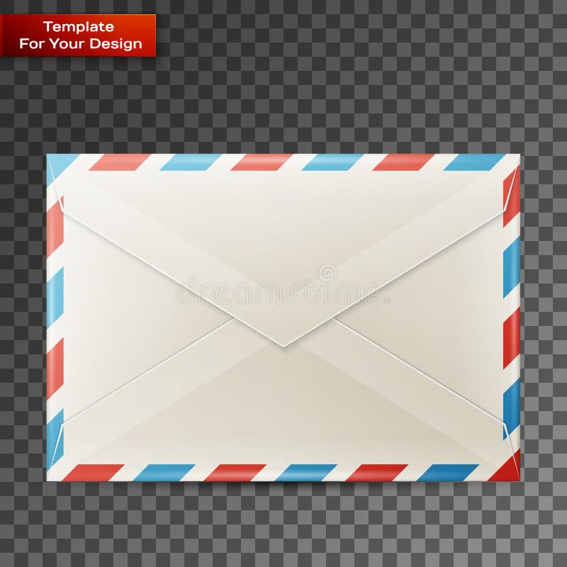 Blank Envelope Isolated on White Background Stock Vector - Illustration ...