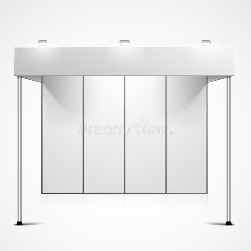 Blank exhibition booth stock illustration. Illustration of marketing ...