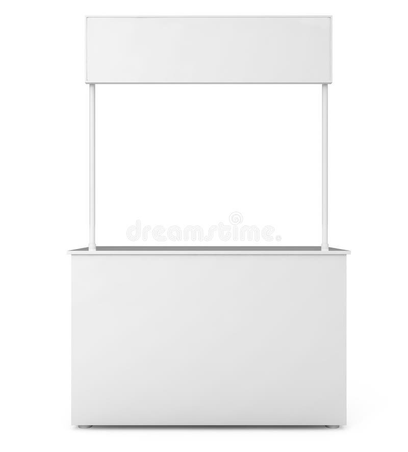 Blank Exhibition Stand Isolated on White Stock Illustration ...