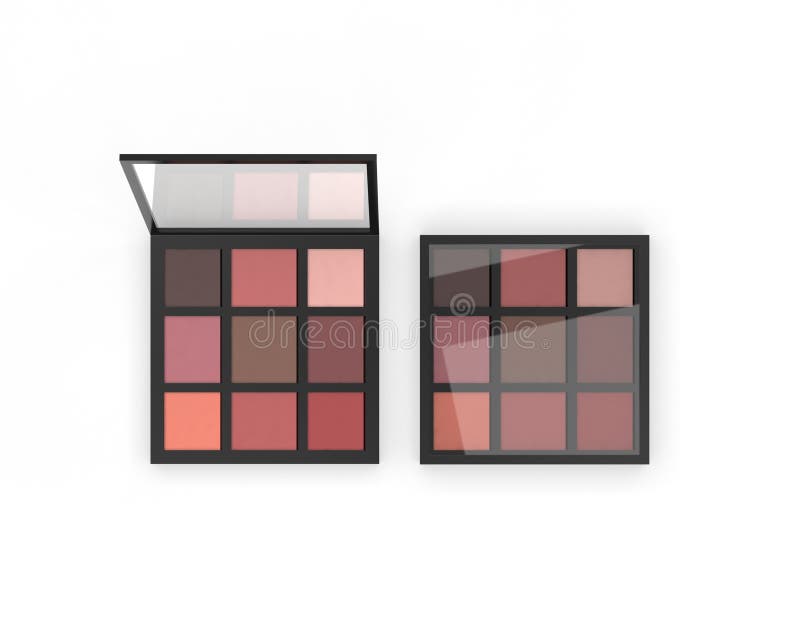 Blank Eyeshadow Palette Mockup Template Stock Illustration ... Blank Eyeshadow Palette Mockup Template Stock Illustration ...
