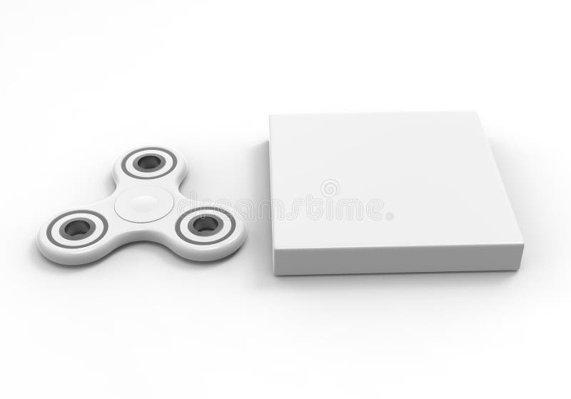Blank Fidget Spinner with Packaging Box Ready for Your Print Design ...