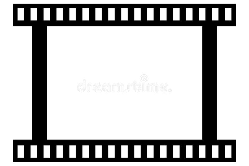 Blank Film Strip. Cinema Negative Frame. Vector Illustration Stock ...