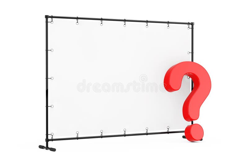 Red Flag with Question Mark on Map Background. 3d Rendering Stock ...