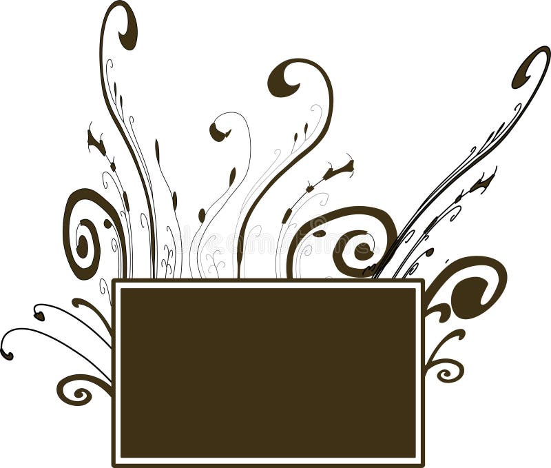 Blank Floral Logo stock vector. Illustration of background - 7078083