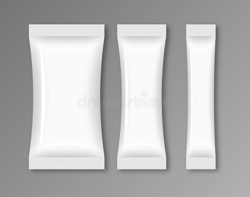 Blank Flow Packaging Food. Snack Pack Plastic Vector Foil Design ...